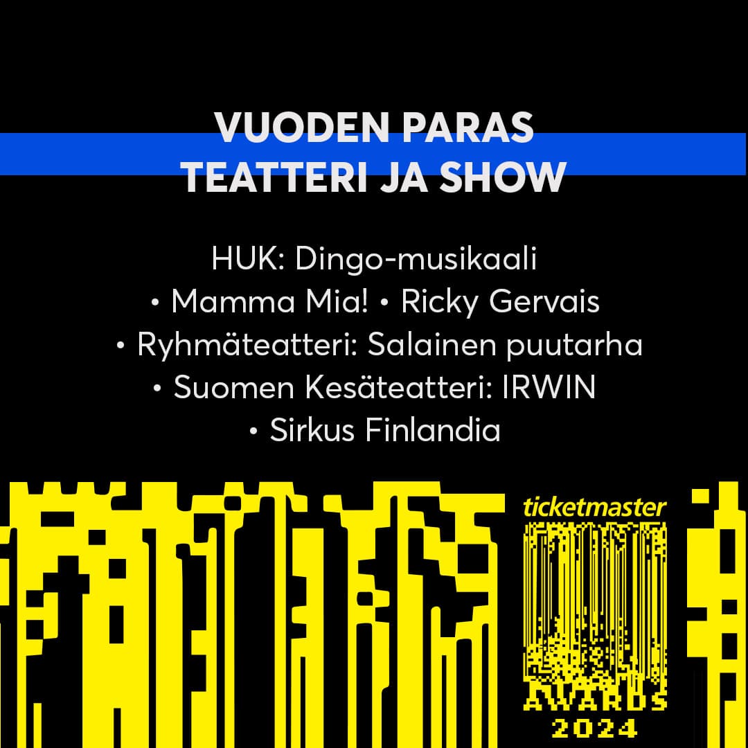 Ticketmaster Awards 2024 – äänestä ja voita lahjakortti | Ticketmaster ...